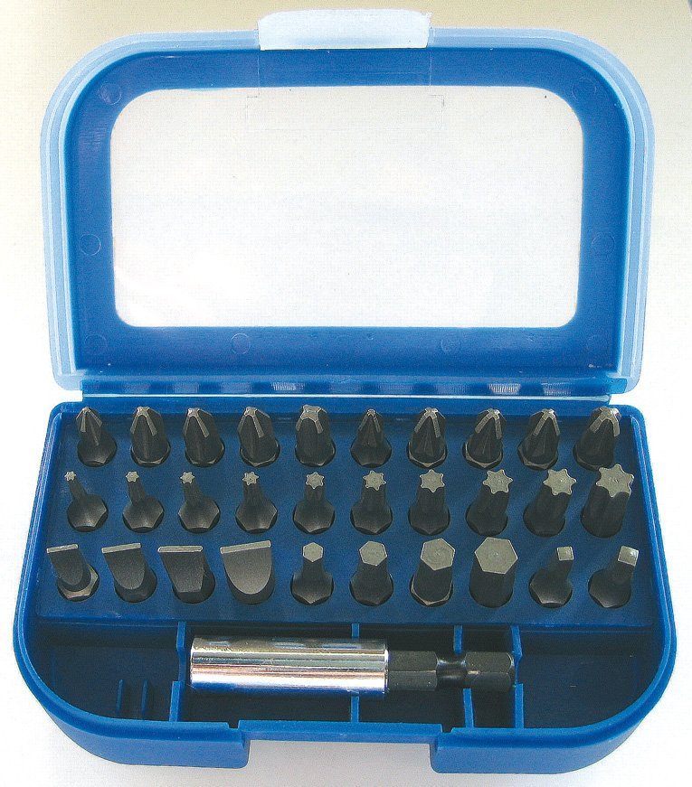 Bitsbox i 32 delar, sp/ph/pz/tx/sx/r, bitshållare - Eggestrand AB