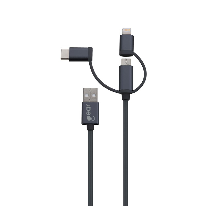 Synkkabel 3in1 Lightning USB-C Micro-USB - Eggestrand AB Synkkabel 3in1 Lightning USB-C Micro-USB - Eggestrand AB